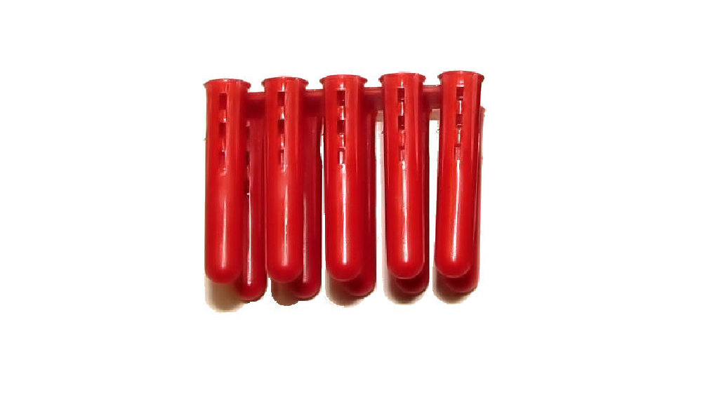 5.5mm Red Wall Plugs (100pk) - PS Electrical Wholesale